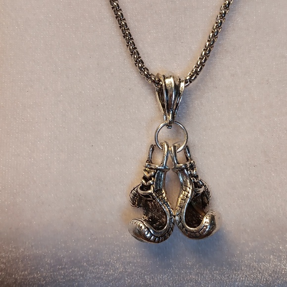 Accessories | Mens Double Boxing Glove Necklace | Poshmark